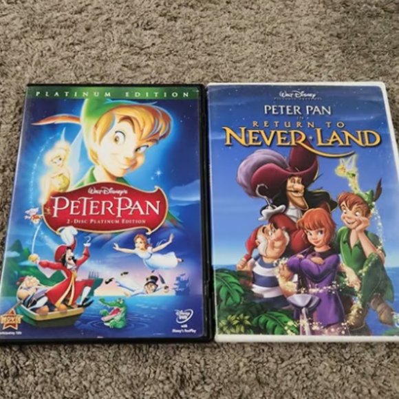 Media | Disneys Peter Panpeter Pan Return To Neverland Dvd Movie Lot ...